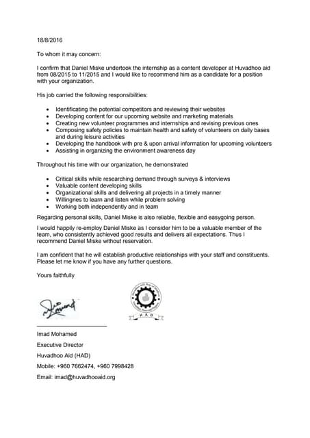 Letter of Recommendation - Peter | PDF