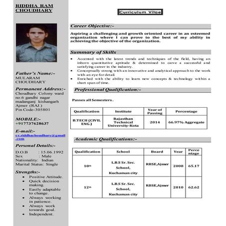 RESUME-Riddha Ram CIVIL_ENGG. (2) | DOCX