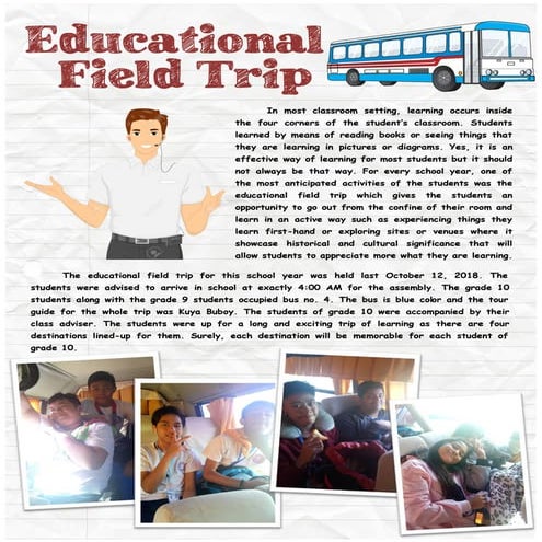 G10 Educational Field Trip (Life Skills) | PDF