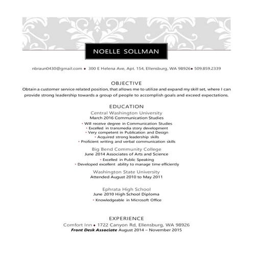 Melinda Craig's resume (updated 3-11-16) | DOCX