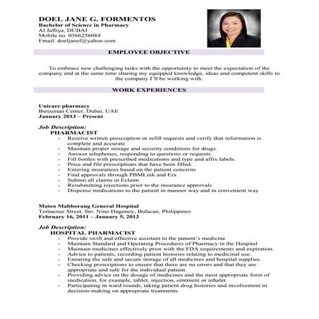 RESUME FOR PAM | RTF