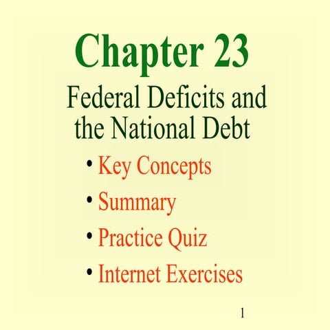 09 federal deficits and the national debt | PPT