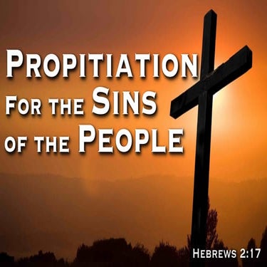 Propitiation for the Sins of the People | PPT | Free Download