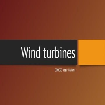 Mini wind mill presentation | PPTX