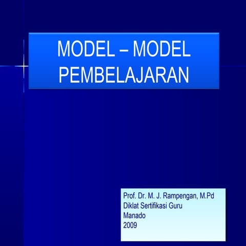 Model-Model Pembelajaran | PPT