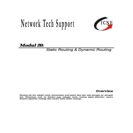09module 20 static-routing-dynamic-routing | PDF