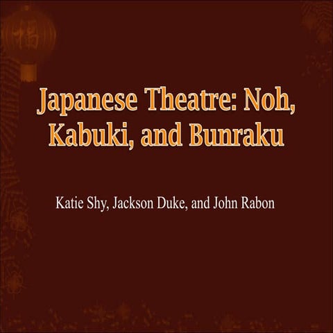 Festivals and theatrical forms of asia | PPTX