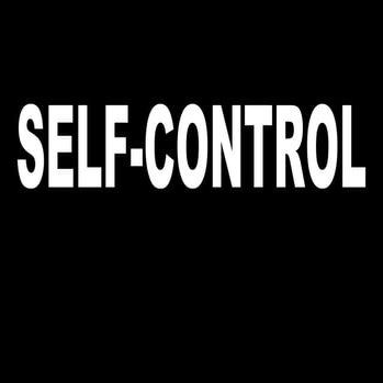 09 self control | PPT