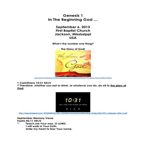Lessons from genesis 1 (part 1) | PPTX