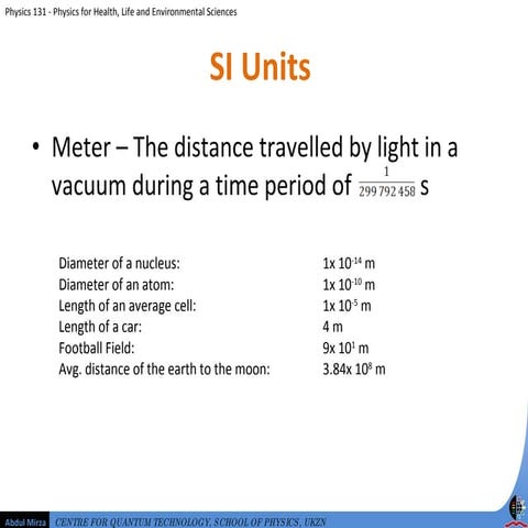 SI Units | PPT