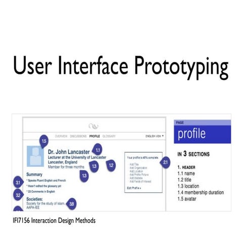 User Interface Prototyping | PPT