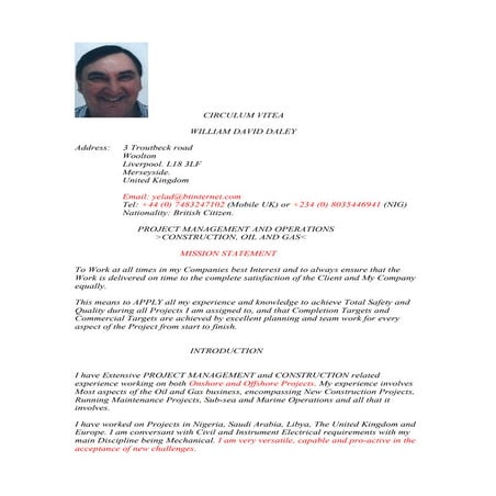 Stuart Smith CV @ 2016 | DOCX