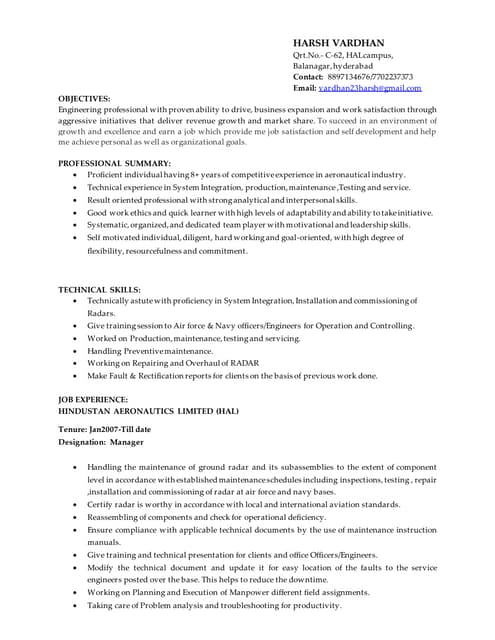 Pradip Warghude CV | DOCX | Business | Business and Finance