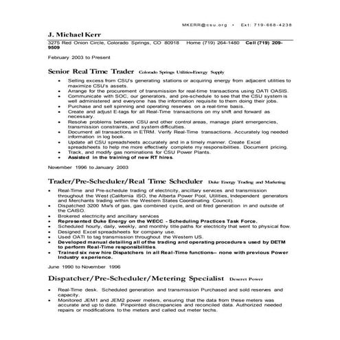 Joel Timothy Rauer 2015 Resume | PDF
