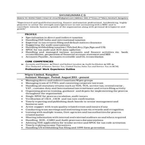 Shiva Kumar_C G | PDF