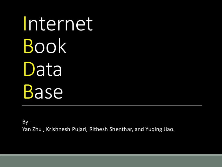 IBDB-Internet Book Database