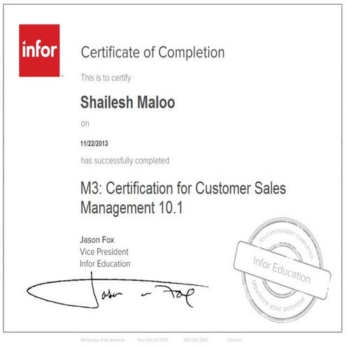 Certification_Sales_Management_M3_10.1 | PDF
