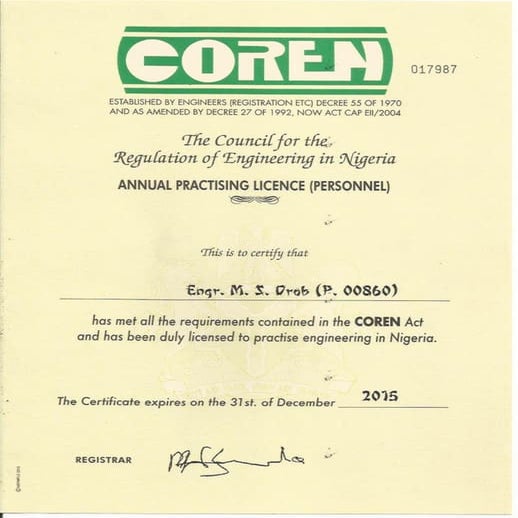 COREN-DROB.M-2015 | PDF