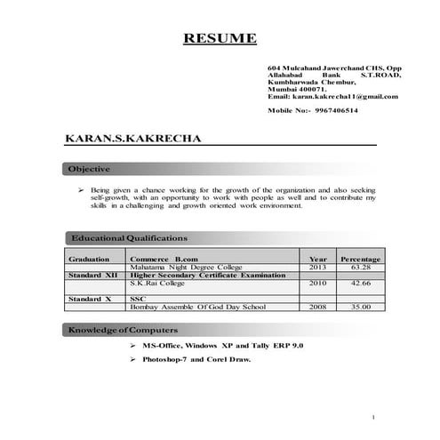 MY RESUME PROPSHOP | DOC