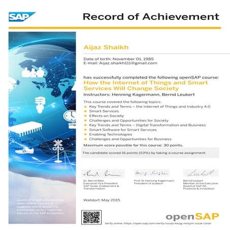 iot1-RecordOfAchievement | PDF