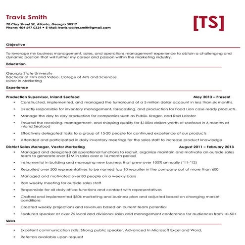 Travis Smith, Resume | PDF