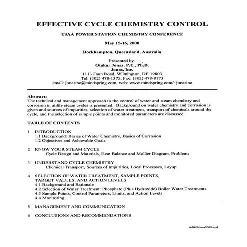 effective_cycle_chemistry_control | PDF