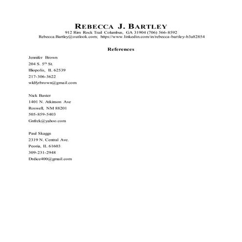 References for Resume | PDF