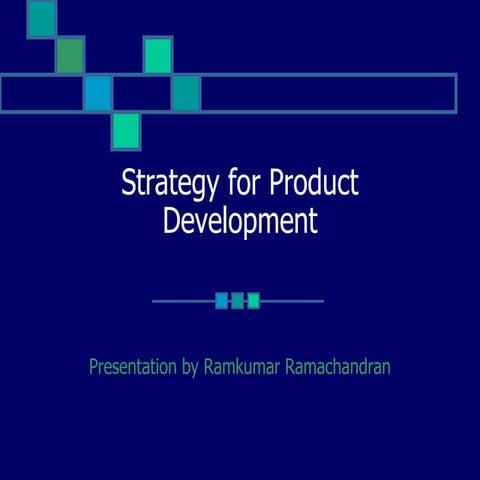 Strategy for Product Development | PPT
