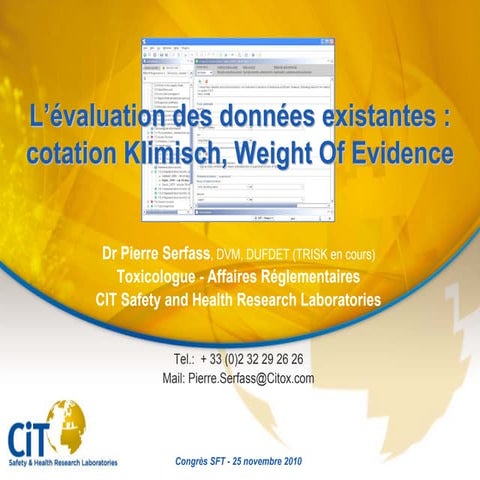 Pierre Serfass presentations