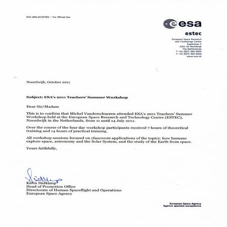 ESA certificaat | PDF
