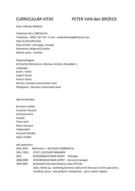 Curriculum Vitae | PDF