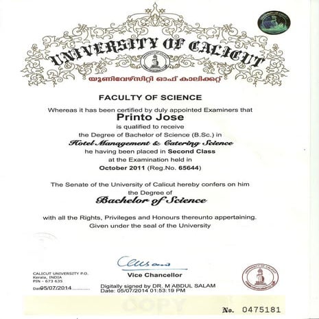 UNIVERSITY OF CALICUT | PDF