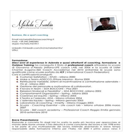 Profilo Michela Trentin 2015 | PDF