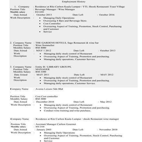 Resume2 | PDF