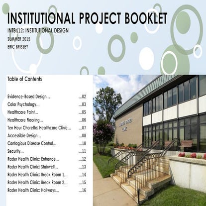 Institutional Booklet | PPT