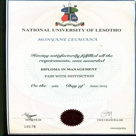 Diploma certificate | PDF