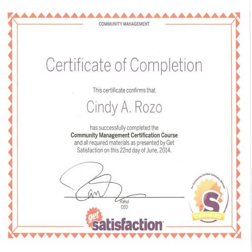 Cindy Rozo - Associate Degrees | PDF