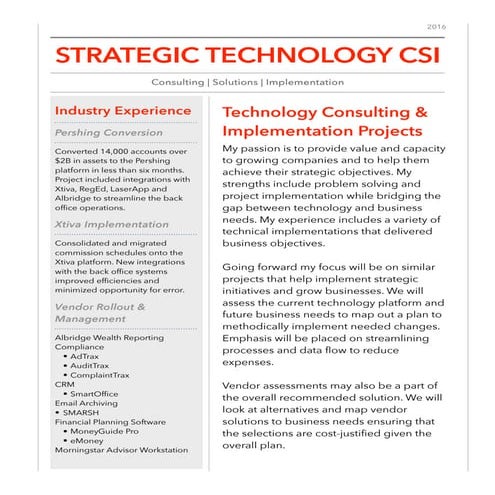 Strat Tech CSI - Marketing PDF | PDF