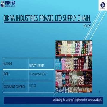 Supply Chain Presentation BIPL. | PPTX