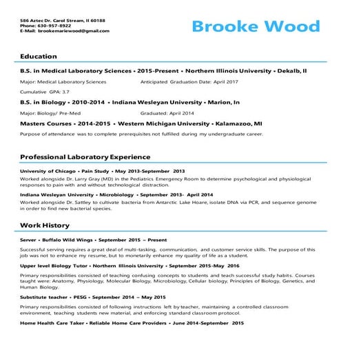 Resume 2016 MLS | PDF