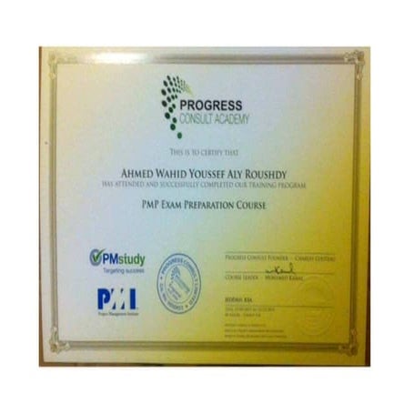 PMP - Progress Consult Academy UK Certificate | PDF | Education