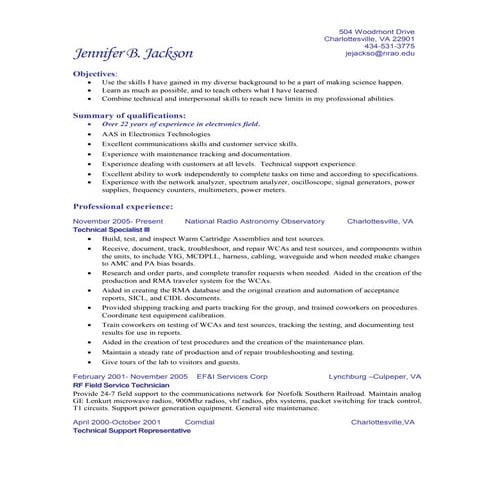 JenniferJacksonResume | PDF