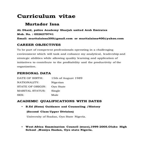 Issa Cv 2 | DOCX