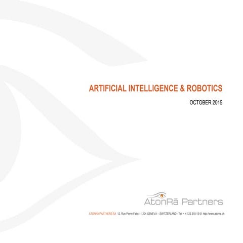 Artificial Intelligence + Robots | PPT