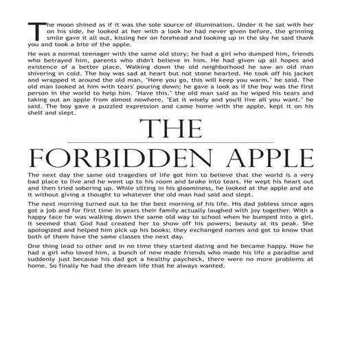 The Forbidden Apple | PDF