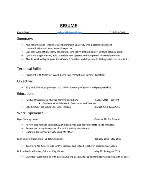 Melikyan resume | PDF