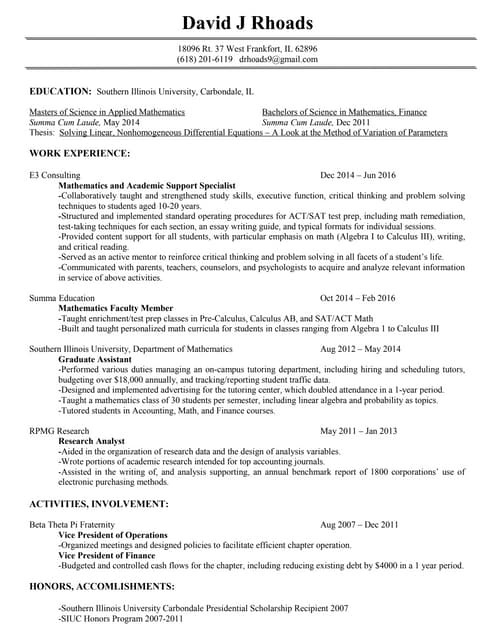 Jamie Bowlin resume | PDF