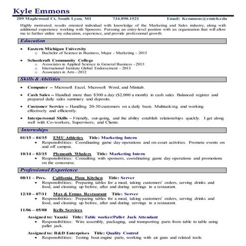 Cody Johnson Resume 1-6 | PDF
