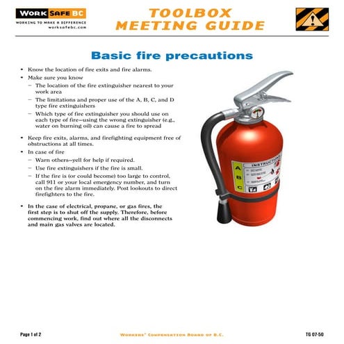 TG07-50_basic_fire_precautions | PDF
