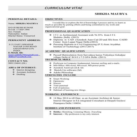 SHIKHA NEW CV | DOC
